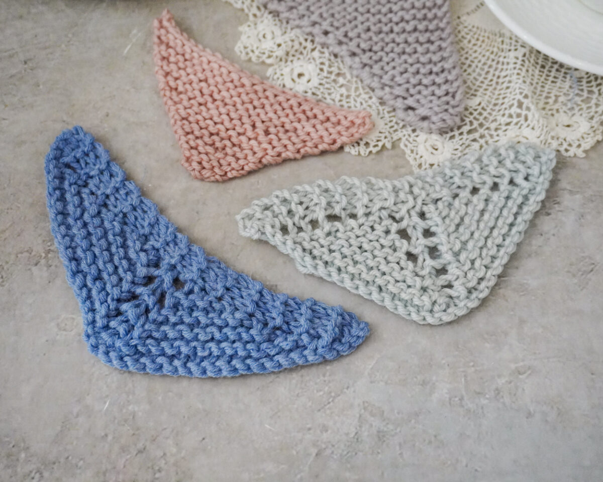 How to Knit a Triangle Shawl for Beginners: 4 Easy Shapes - A Bee In ...